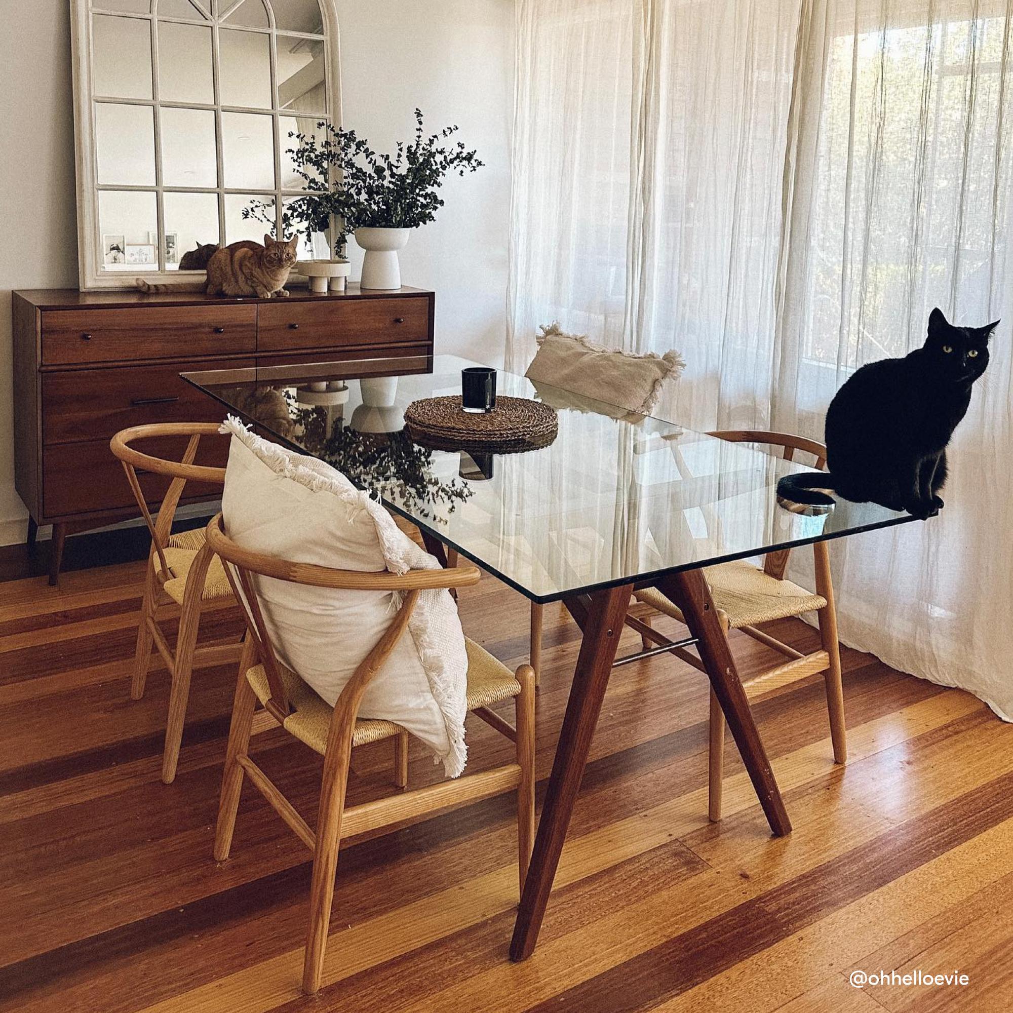 Jensen Dining Table 193cm Modern Mid Century Design West Elm UK